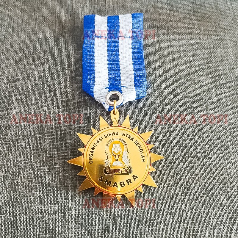 Jual Pin Bintang Jasa Logo Osis SMABRA Pin Tanda Jasa Logo Osis Custom ...