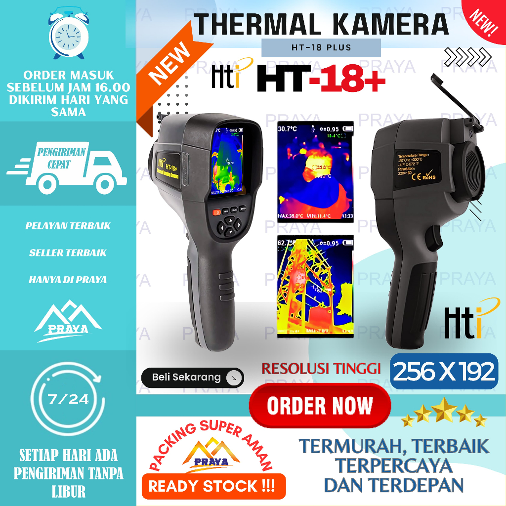 Jual Ht18+ 256x192 handheld Industrial thermal imager imaging kamera ...