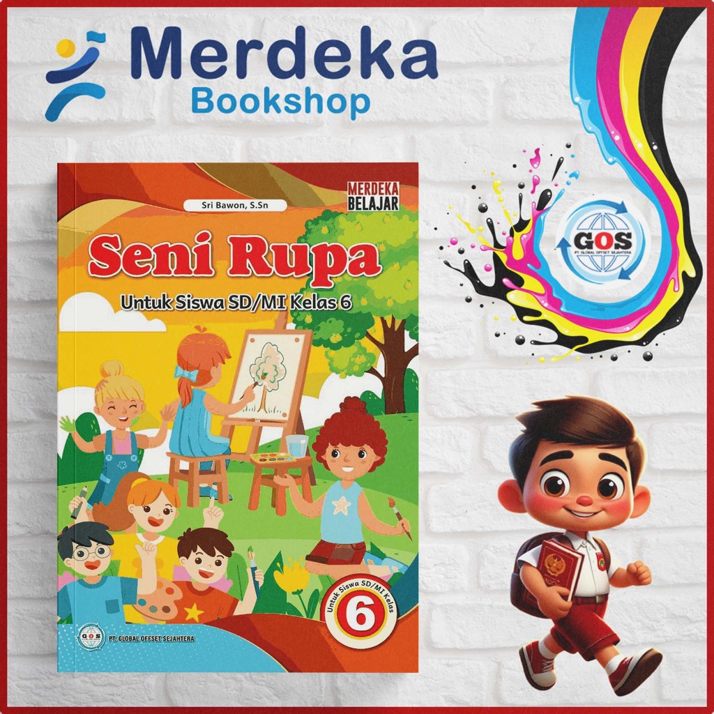 Jual Buku Siswa Seni Rupa SD/MI Kelas 6 Kurikulum Merdeka - GOS | Shopee Indonesia