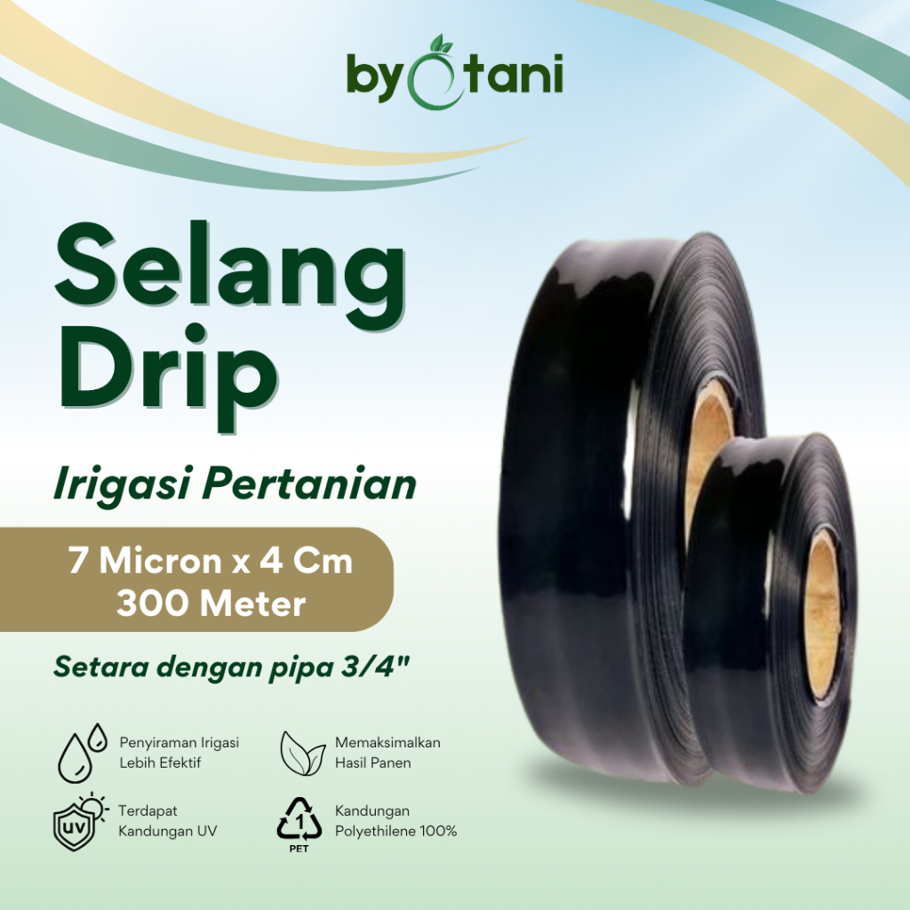 Jual Selang Drip 7 mikron 4 cm 300 meter - Pipa 3/4 inch | Shopee Indonesia