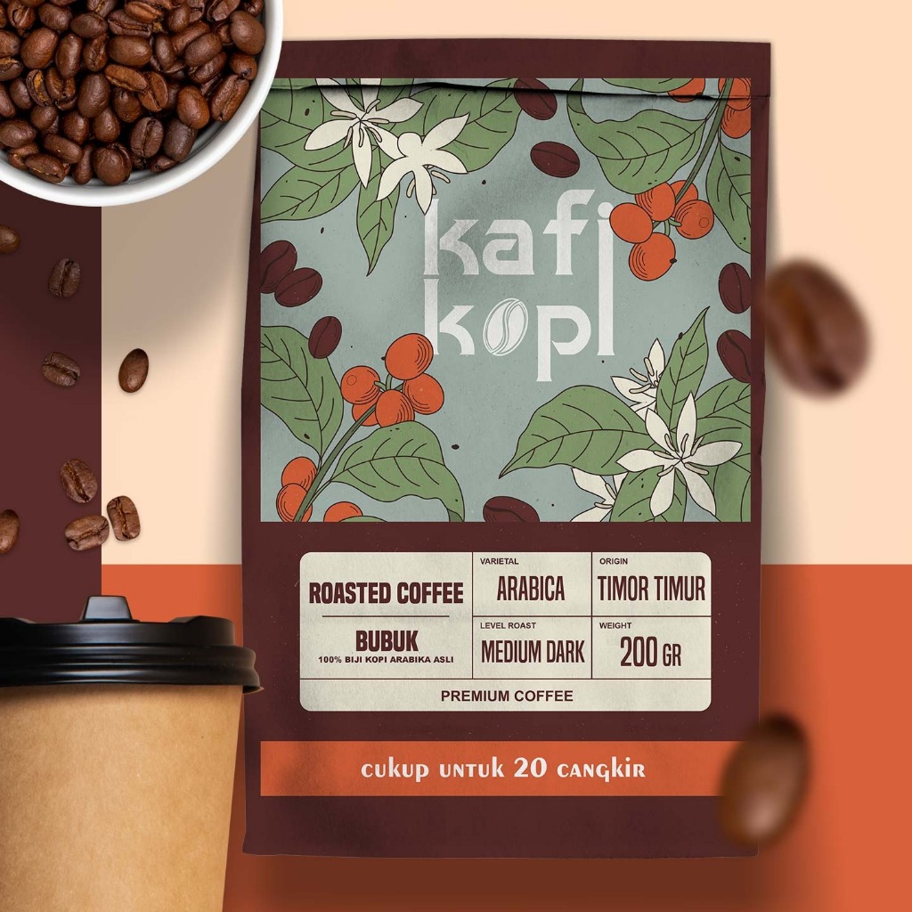 Jual Kafi Kopi Arabika Timor Timur Medium Roast Premium Coffee | Shopee ...