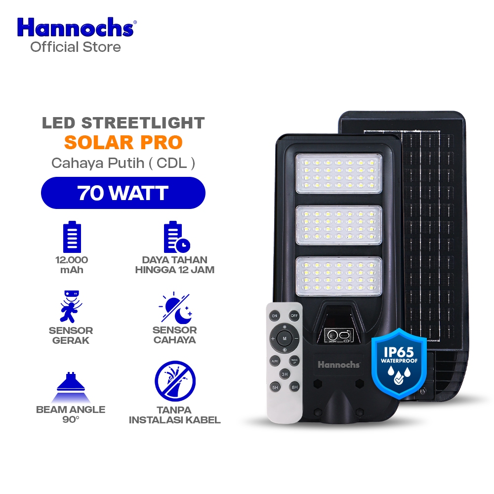 Jual Hannochs Lampu Jalan Outdoor LED Streetlight Pro 70W Cahaya Putih ...