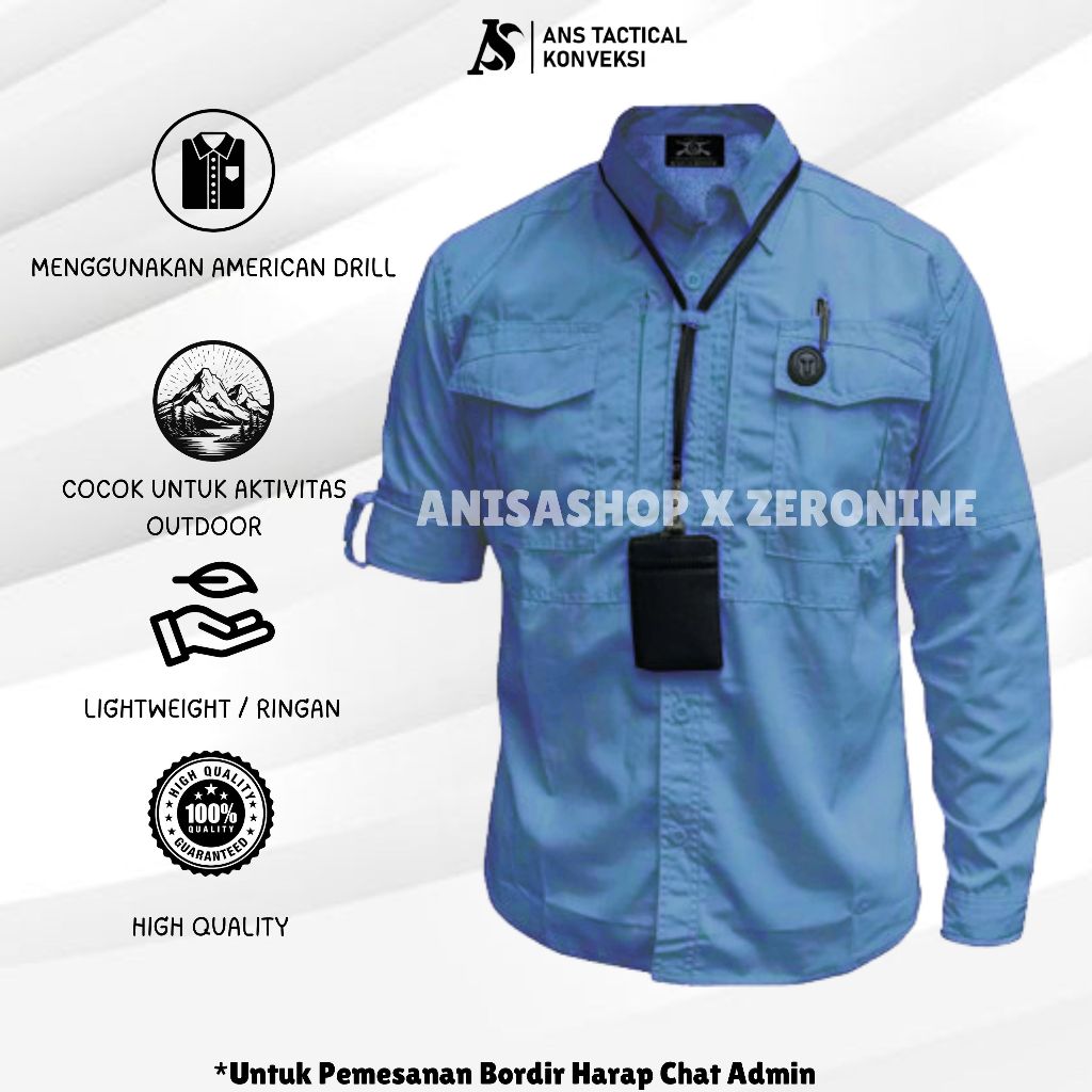 Jual Kemeja Lapangan M-tac Panjang High Quality Baju Seragam Outdoor ...