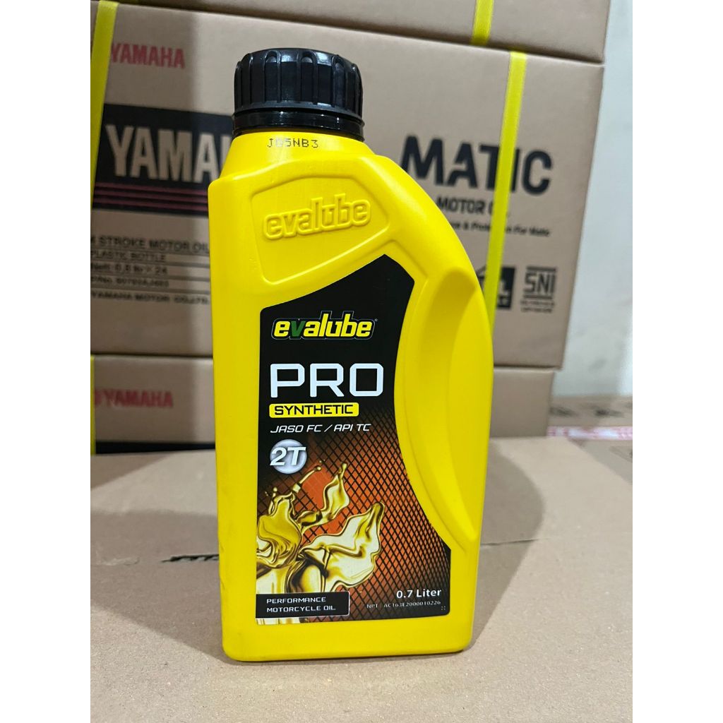 Jual OLI OIL MOTOR EVALUBE 2T PRO KUNING 700ML | Shopee Indonesia
