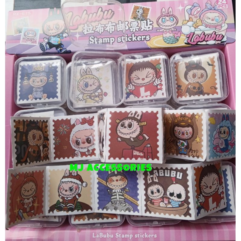 Jual Sticker Karakter Labubu Cover Box 1box isi 13pcs labubu import ...