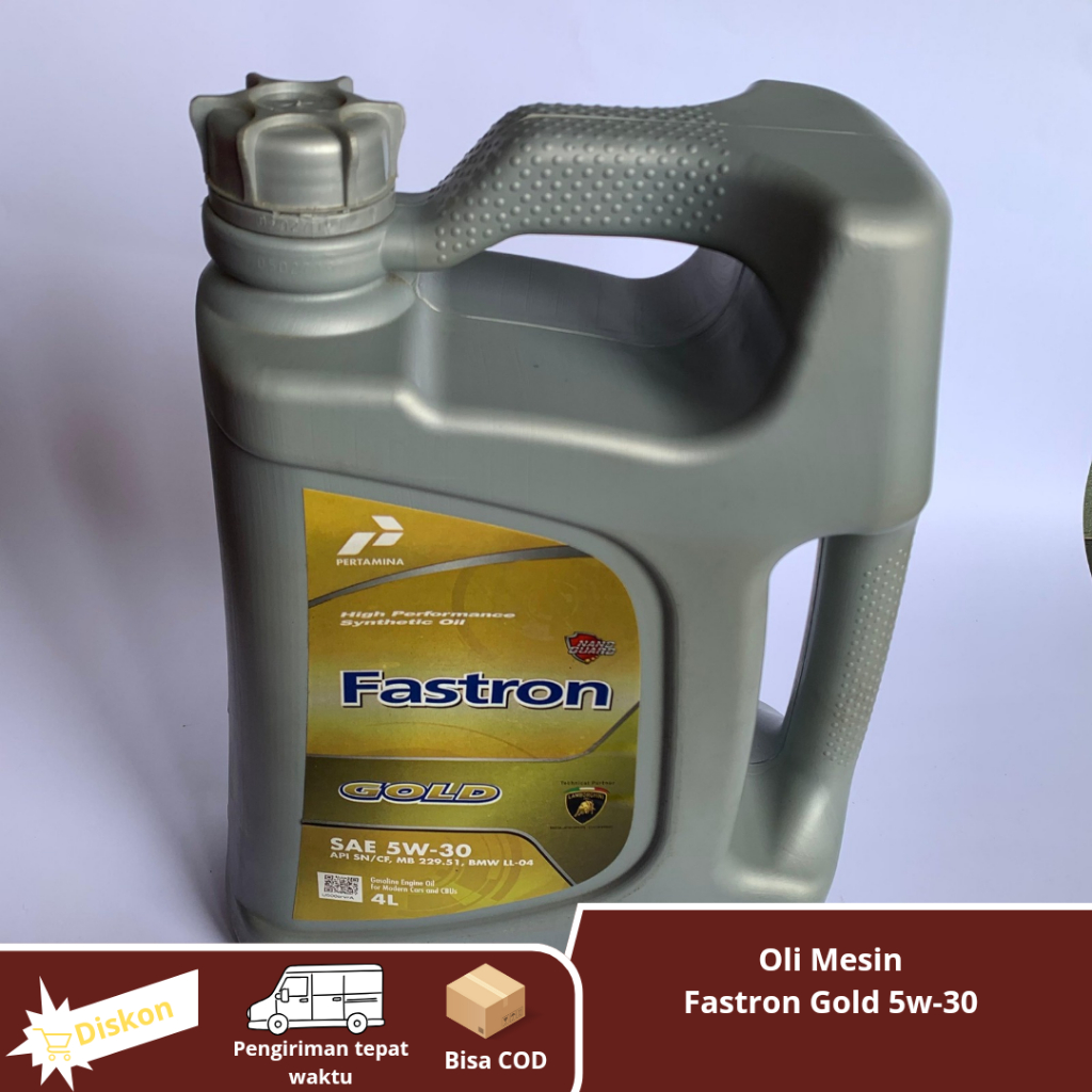 Jual Oli FASTRON GOLD SAE 5w-30 Galon / 4 Liter 100% ASLI | Shopee ...