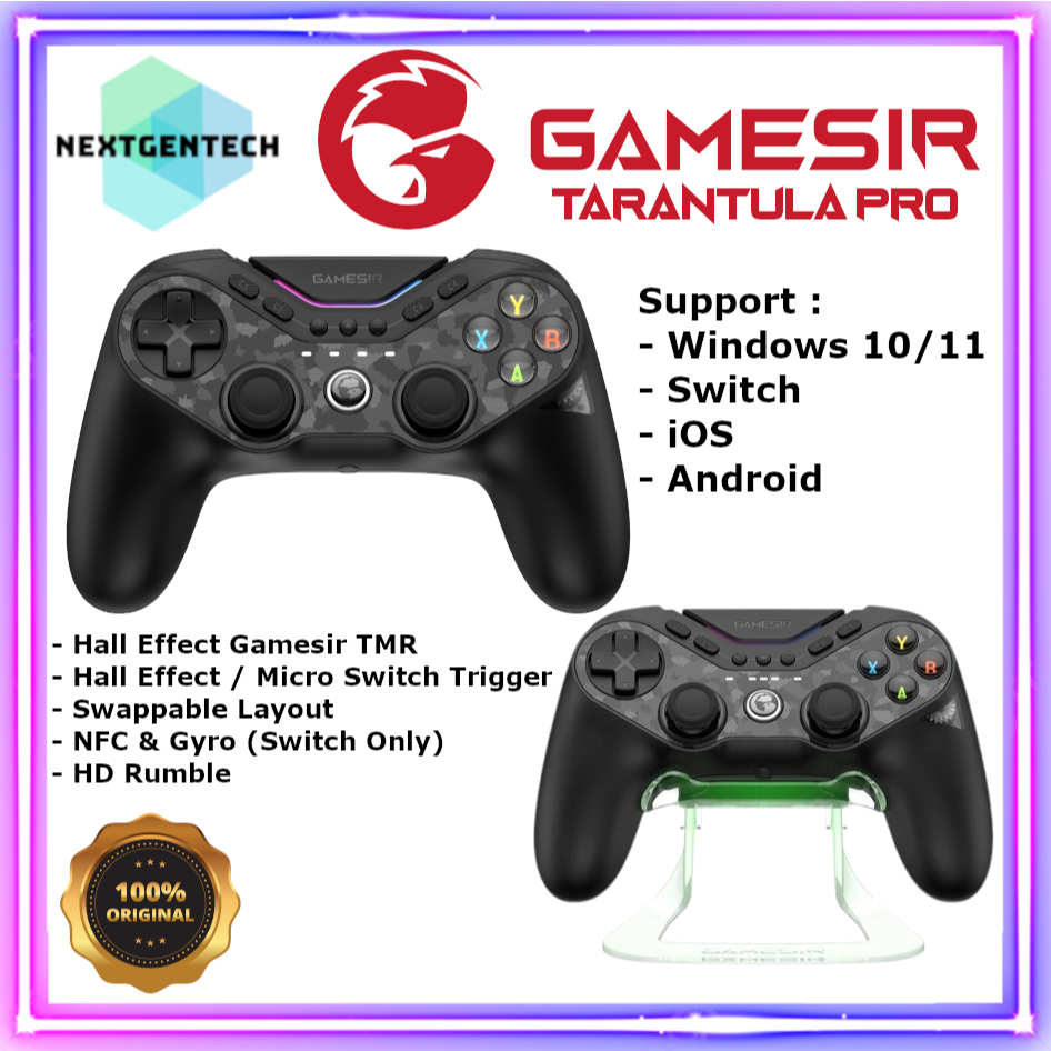 Jual Gamesir Tarantula Pro Gamepad Wireless Controller Hall Effect Windows Switch iOS Android ...