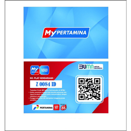 Jual CETAK BARCODE MY PERTAMINA SEMARANG BAHAN PVC TEBAL | Shopee Indonesia