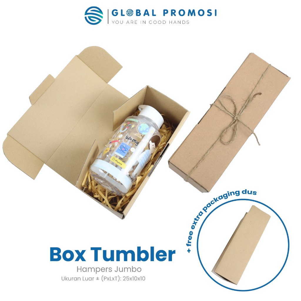 Jual Box Hampers Packaging Extra Dus Tumbler / Botol Satuan Bahan Craft ...