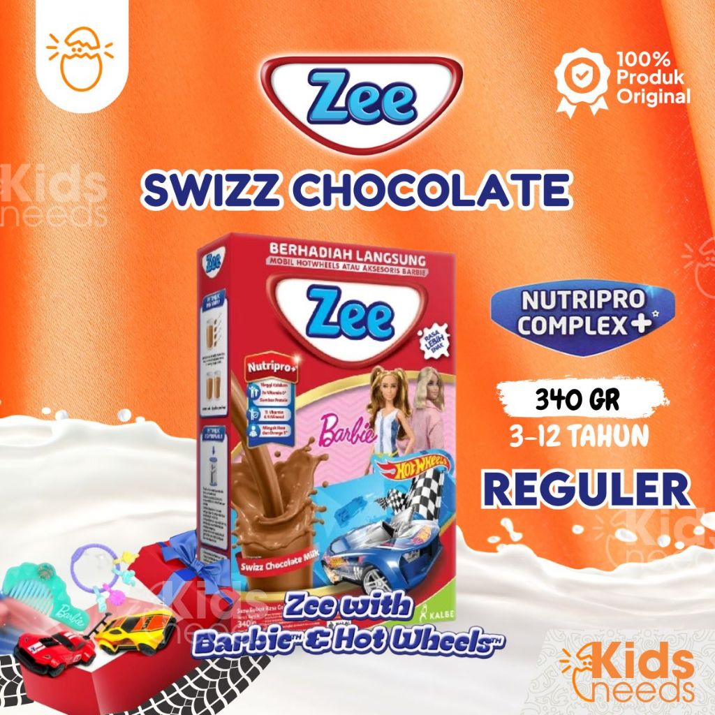 Jual SUSU ZEE Chocolate Flavored Milk 340gr Susu Pertumbuhan Usia 3-12 ...