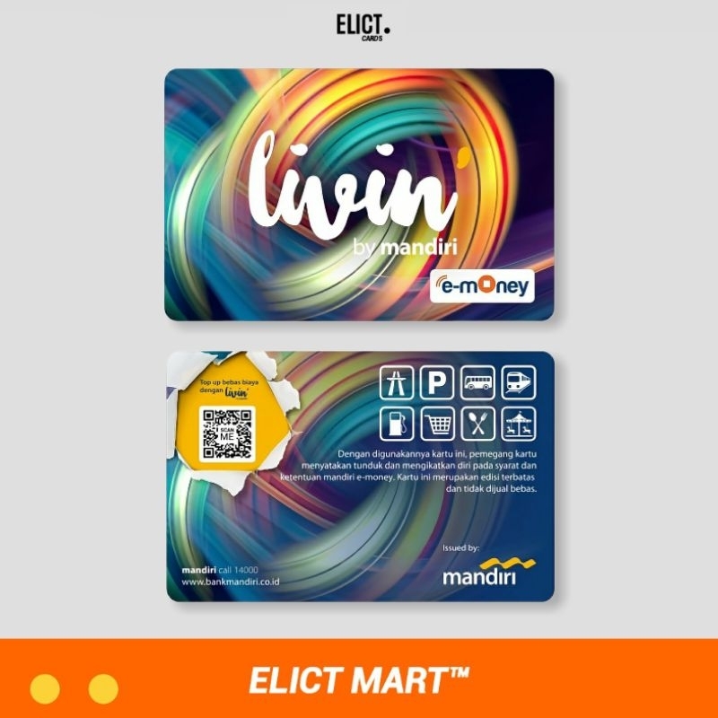 Jual Kartu e-Money Mandiri edisi Livin | Kartu Elektronik & eToll ...