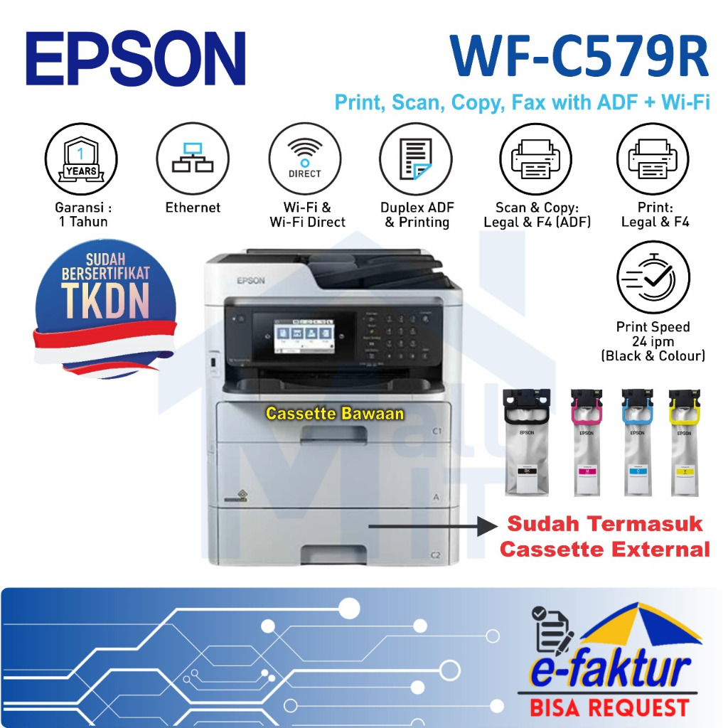 Jual MALLIT EPSON Printer EPSON WFC579R Epson WF-C579R Epson WF C579R ...