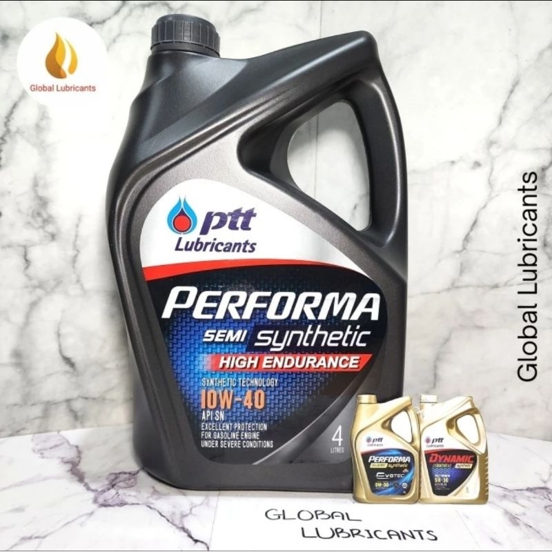 Jual PTT Performa HIGH ENDURANCE 10W-40 4 Liter Thailand (Oli Mesin ...