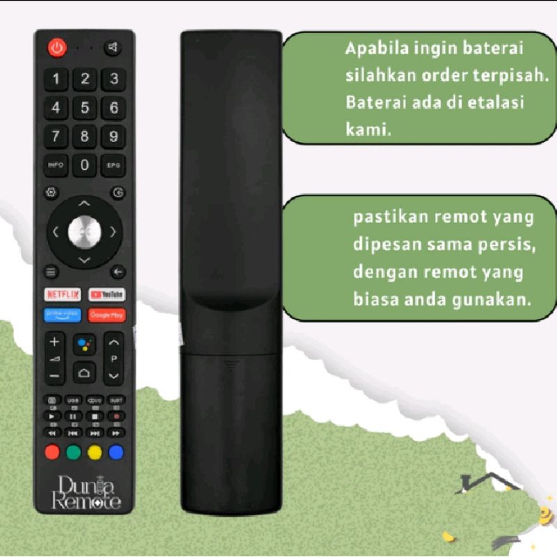 Jual REMOTE TV CHANGHONG ANDROID TV L32H4/Remote smart TV Changhong LCD ...