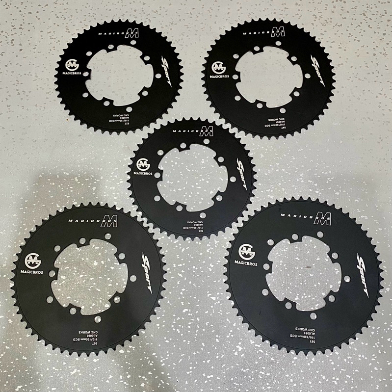 Jual Chainring MAGICBROS 110/130 BCD 50/52/54/56/58T Bahan 6061 Alloy ...