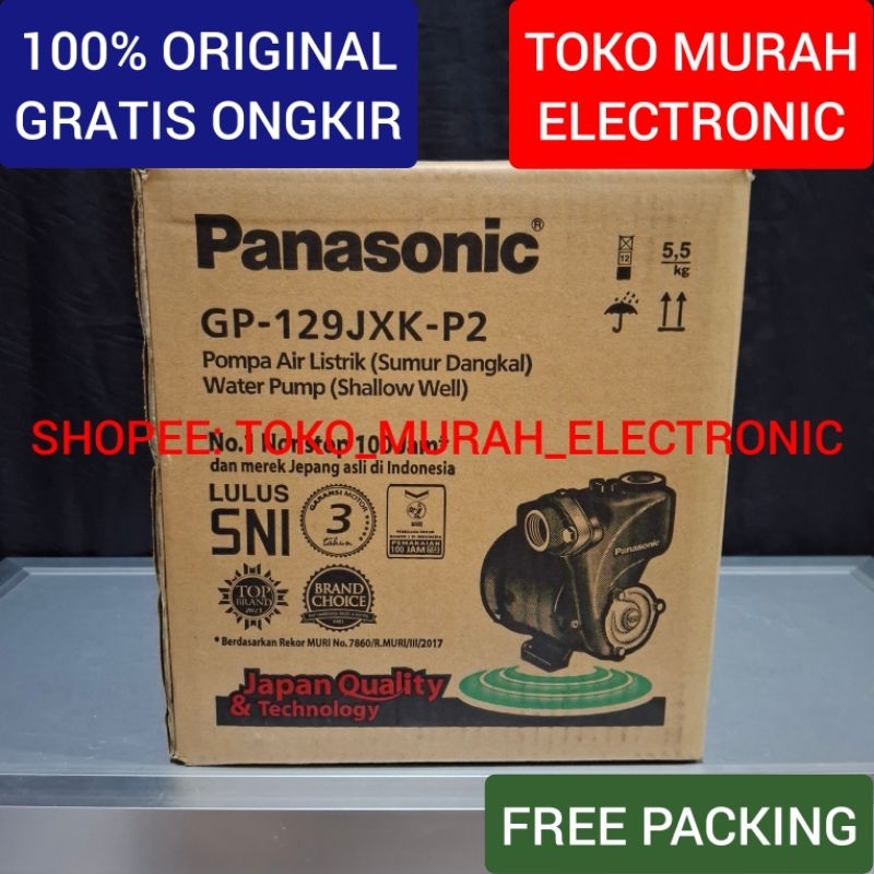 Jual TME - Pompa Air Panasonic GP-129JXK 125 Watt Original SNI Non ...