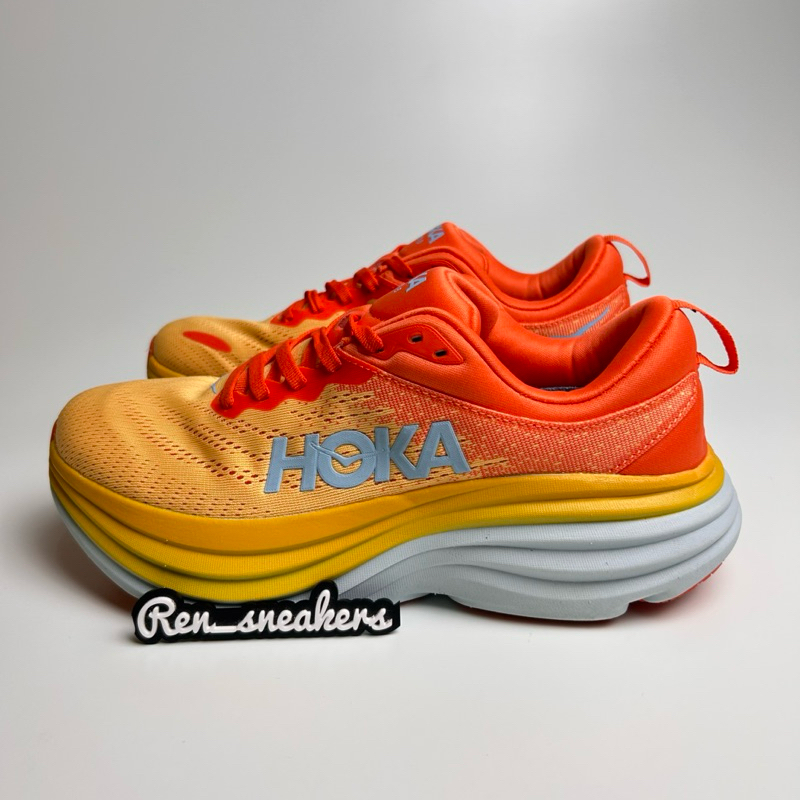 Jual HOKA ONE ONE BONDI 8 PUFFIN'S BILL AMBER YELLOW | Shopee Indonesia