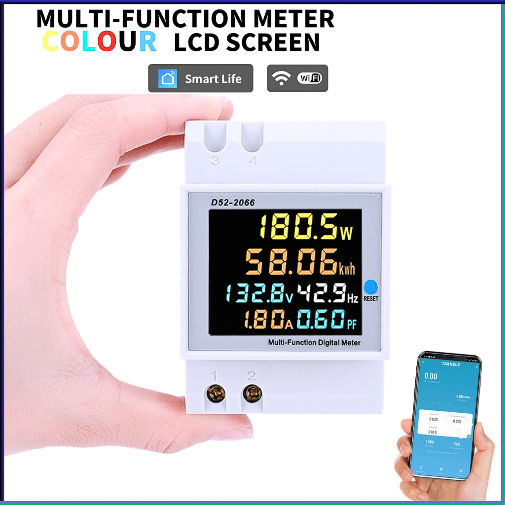 Jual PUSAT Aideepen Meteran Listrik Digital Kwh meter Display Din Rail ...
