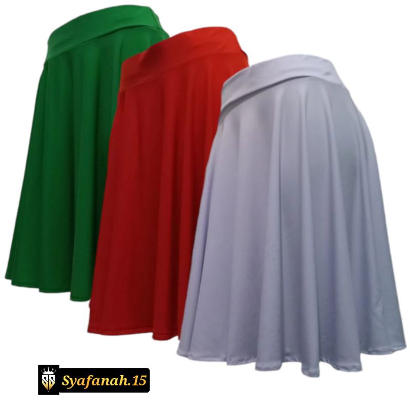 Jual Rok Senam Mini Flare Jumbo Jersey Premium Panjang Rok 47cm ...