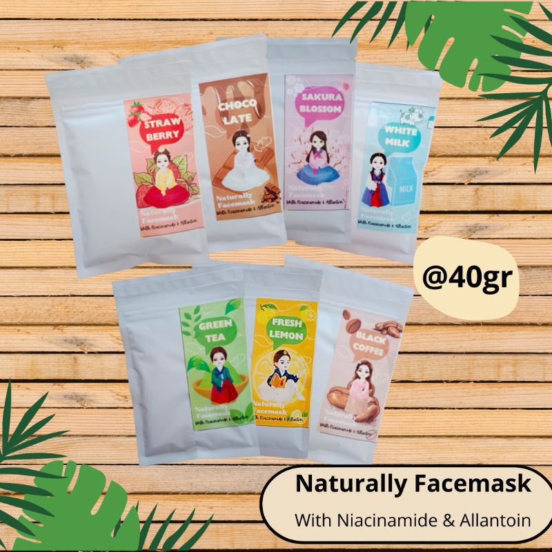 Jual masker wajah masker bubuk masker organik glow up facemask | Shopee ...