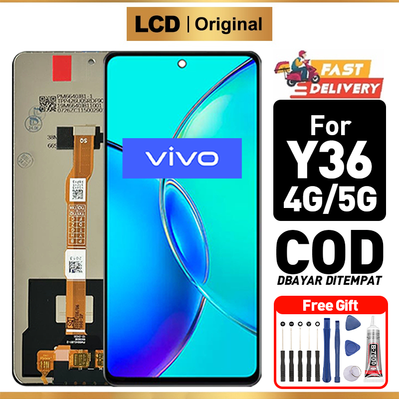 Jual LCD VIVO Y36 4G 5G Original Touchscreen Fullset Asli Ori ...