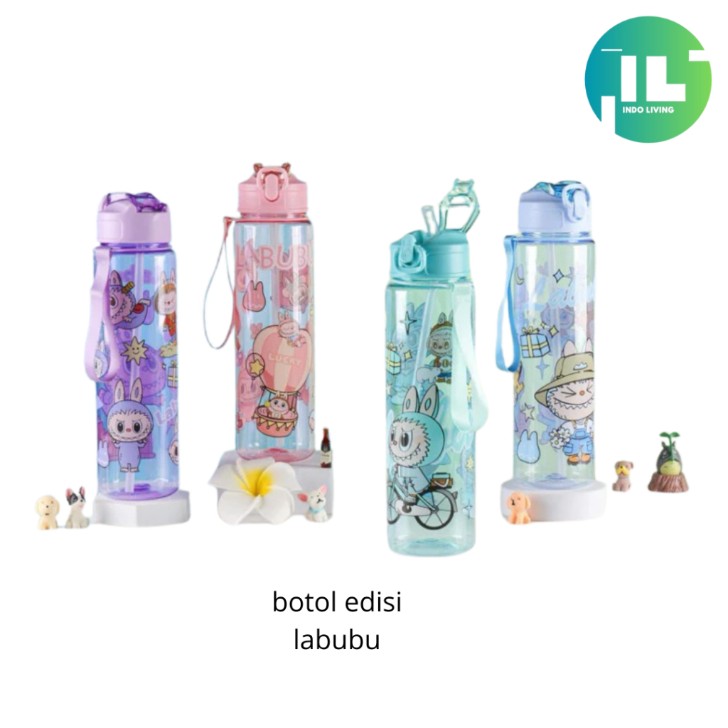 Jual IL-Labubu botol air/botol minum edisi labubu/botol minum sedotan ...