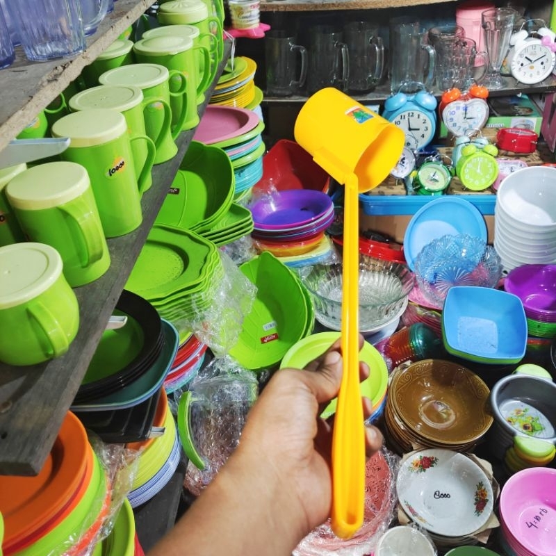 Jual Gayung Es Buah Green Leaf 390 ML Gayun 1446 Gayung Gagang Panjang ...