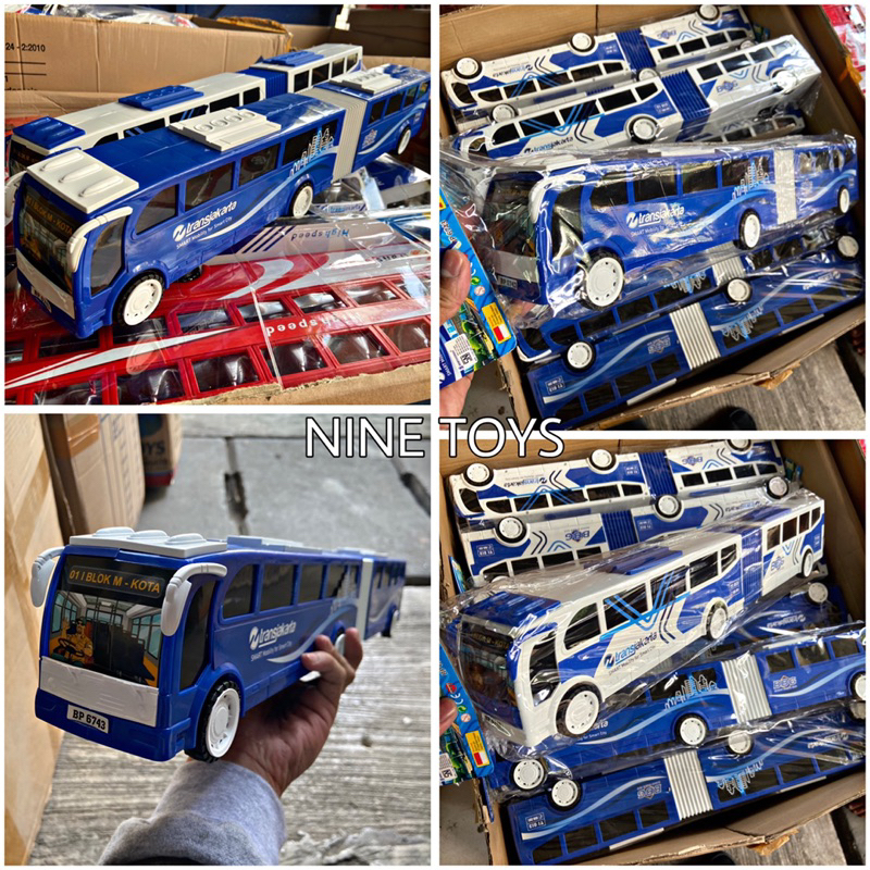 Jual MAINAN BUS TRANSJAKARTA BESAR BUSWAY TJ BUS GANDENG TRANSJAKARTA ...