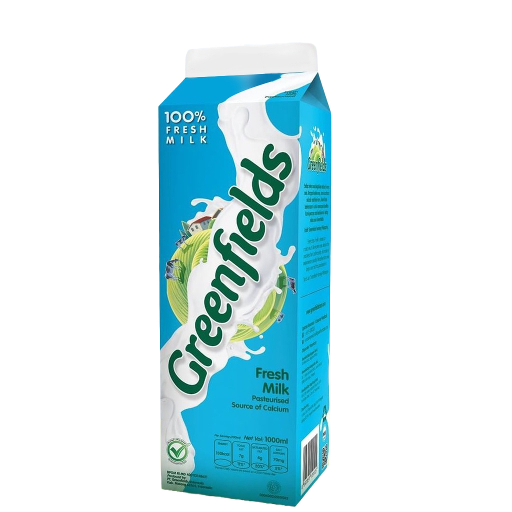 Jual Greenfields ESL Full Cream Milk Fresh Milk (FS Pack) 1ltr | Shopee ...