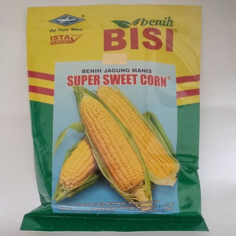 Jual Benih jagung manis super sweet corn 250 gram isi +- 1700 biji ori hologram pabrik. Expired ...