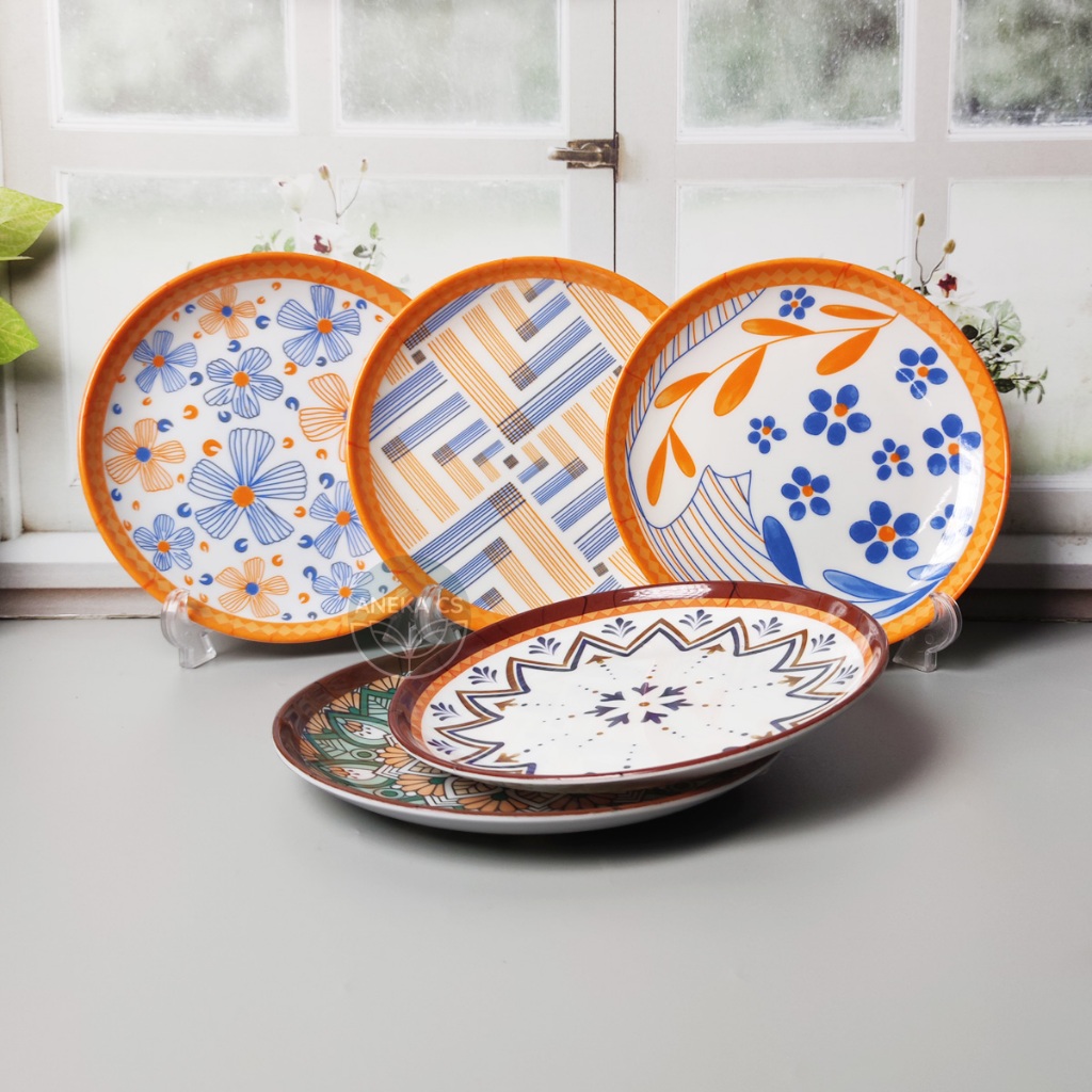 Jual Piring Melamin Estetik 8 inch - Piring Aesthetic - Piring Cafe ...