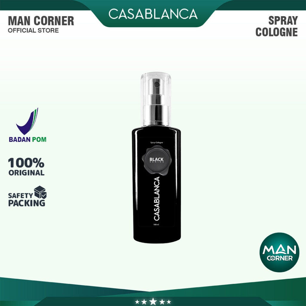 Jual Casablanca Spray Cologne Black Series - Black (B01) | Man Corner | Shopee Indonesia