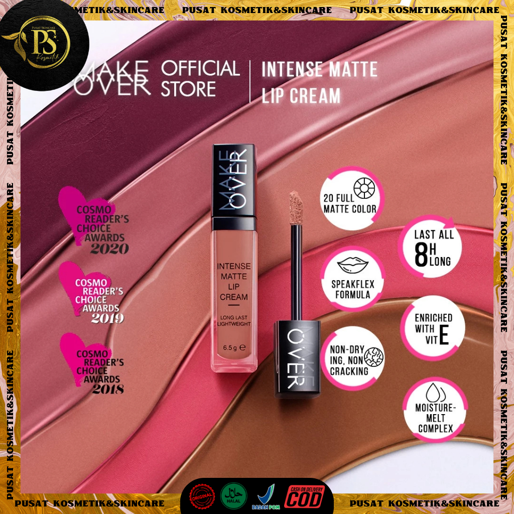 Jual Make Over Lip Cream Matte | MAKE OVER Intense Matte Lip Cream 6,5 ...