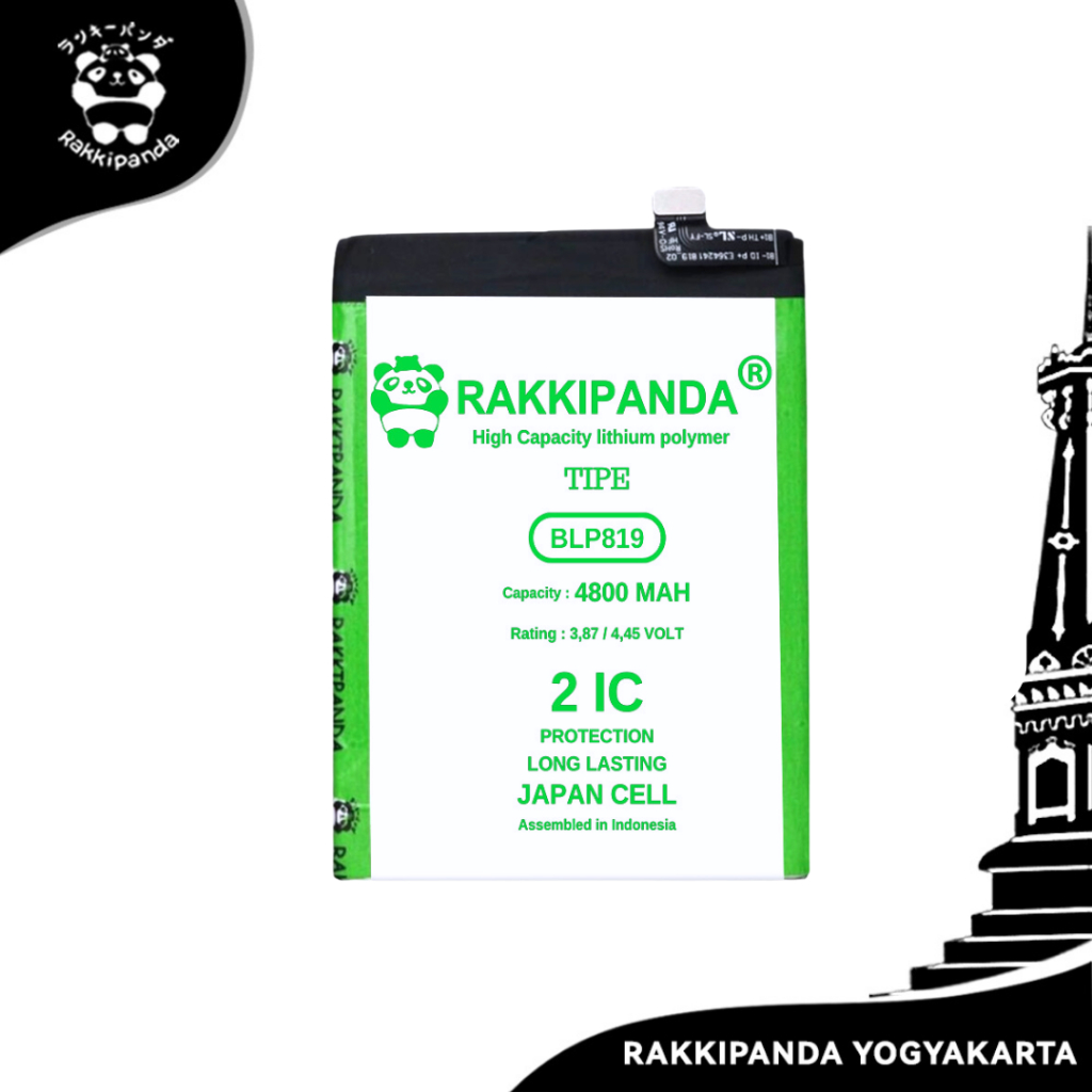 Jual Baterai RakkiPanda Battery BLP819 RENO 5 ( 4G ) / RENO 6 ( 4G ...