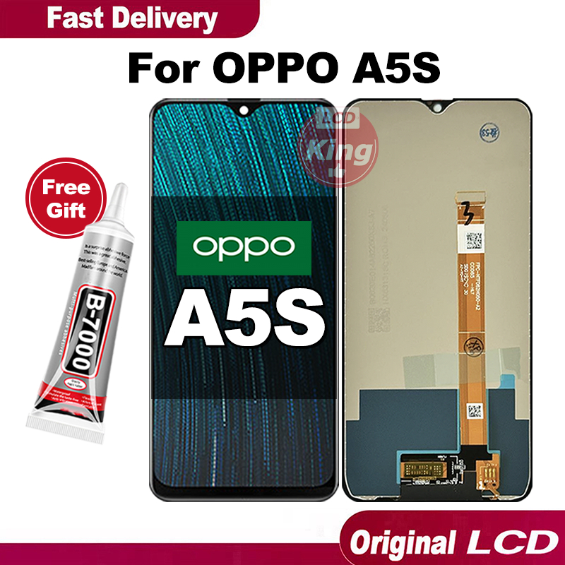 Jual LCD FOR OPPO A5S TOUCHSCREEN Fullset Crown Murah Compatible For ...