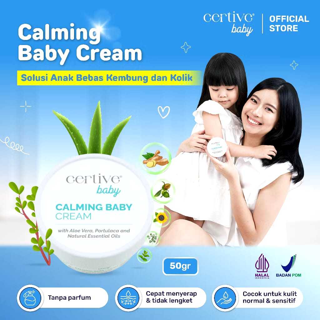 Jual Certive Calming Baby Cream 50gr - Krim Penghangat dan Pereda Kolik ...