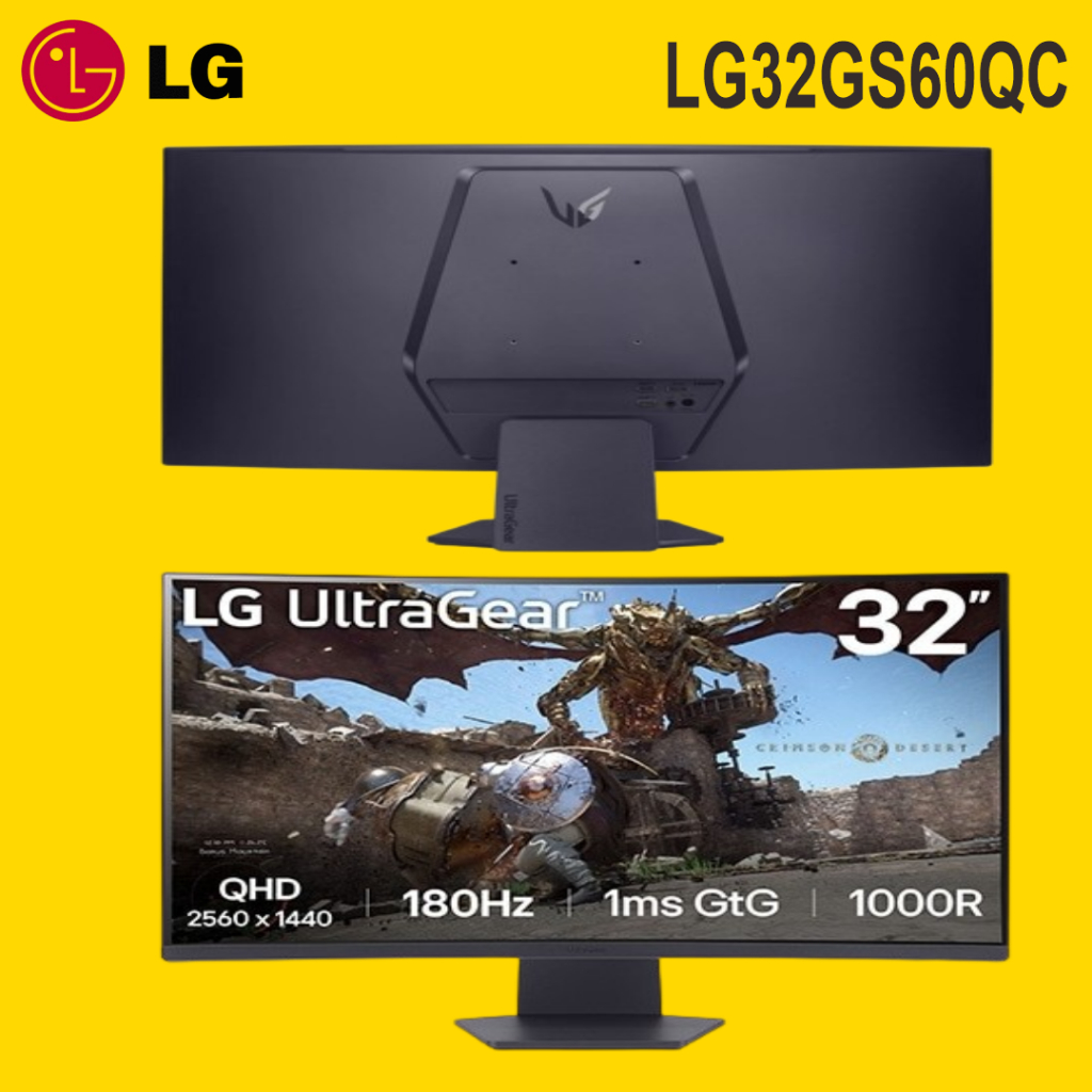 Jual LED MONITOR 32 INC CURVED GAMING MONITOR LG ULTRAGEAR 32GS60QC QHD 180Hz 1ms AMD FreeSync ...