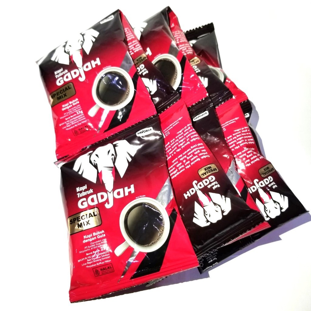Jual 1 Renceng Kopi Tubruk Gadjah Special Mix 23 Gr x 10 Sachet ( Plus ...