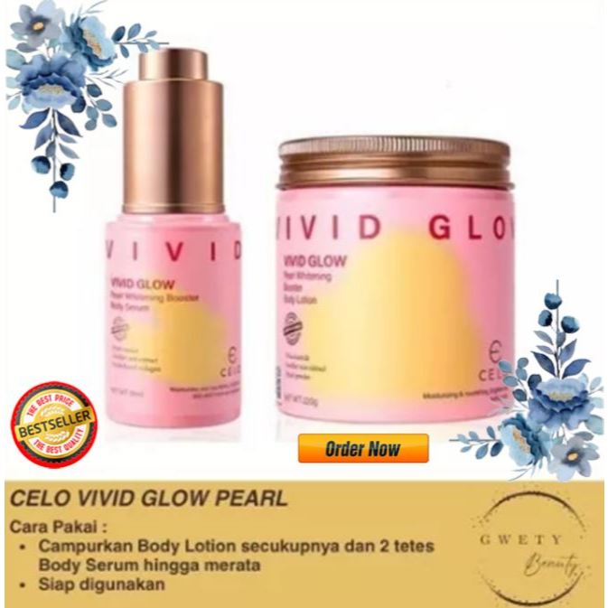Jual READY STOCK CELO VIVID GLOW WHITENING SKIN BOOSTER LOTION DAN ...