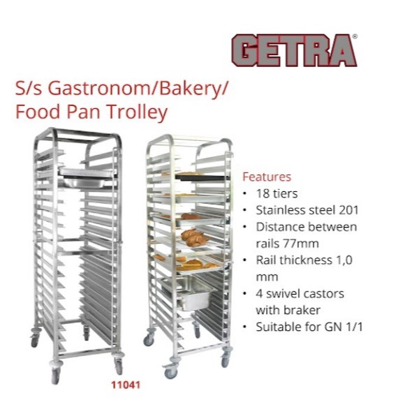 Jual Gastronom Trolley Stainless Getra 11041 / Troli Stainless untuk ...