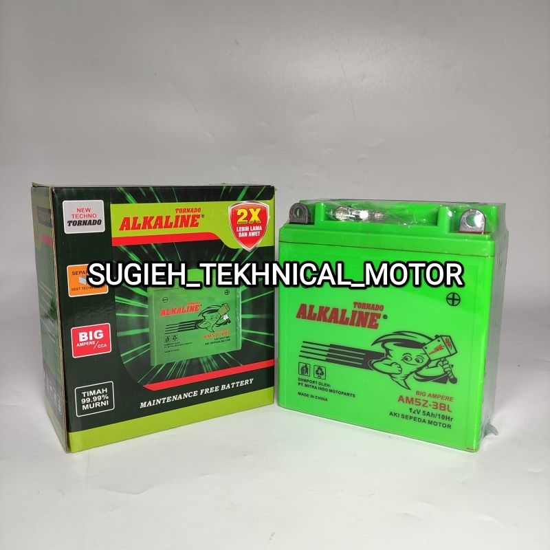 Jual ACCU / AKI GRAND (AM5Z-3B) 12V 5AH MF MERK TORNADO ALKALINE ...