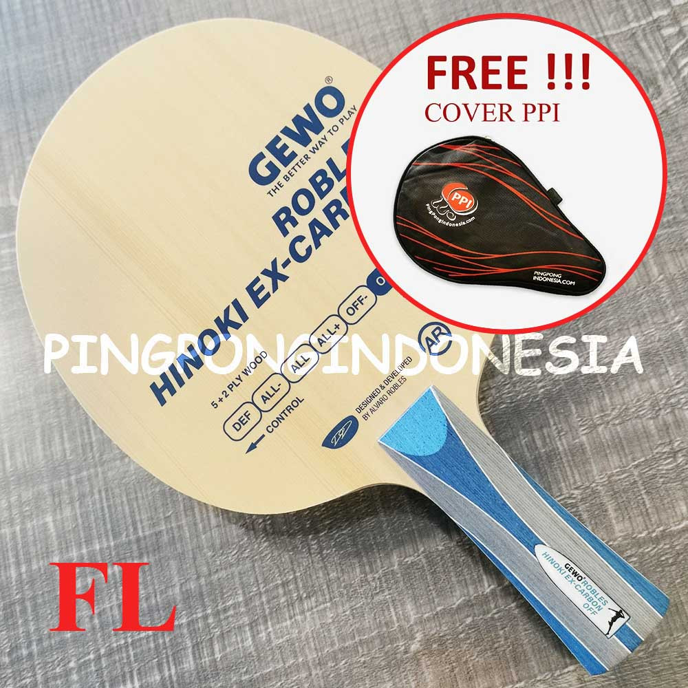 Jual Gewo Robles Hinoki Ex-Carbon OFF - Kayu Pingpong Blade Tenis Meja Bet Bat Offensive ...