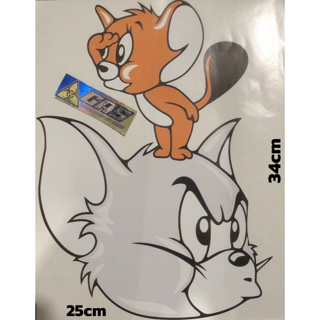 Jual STIKER VINYL TOM&JERRY UKURAN BESAR | Shopee Indonesia
