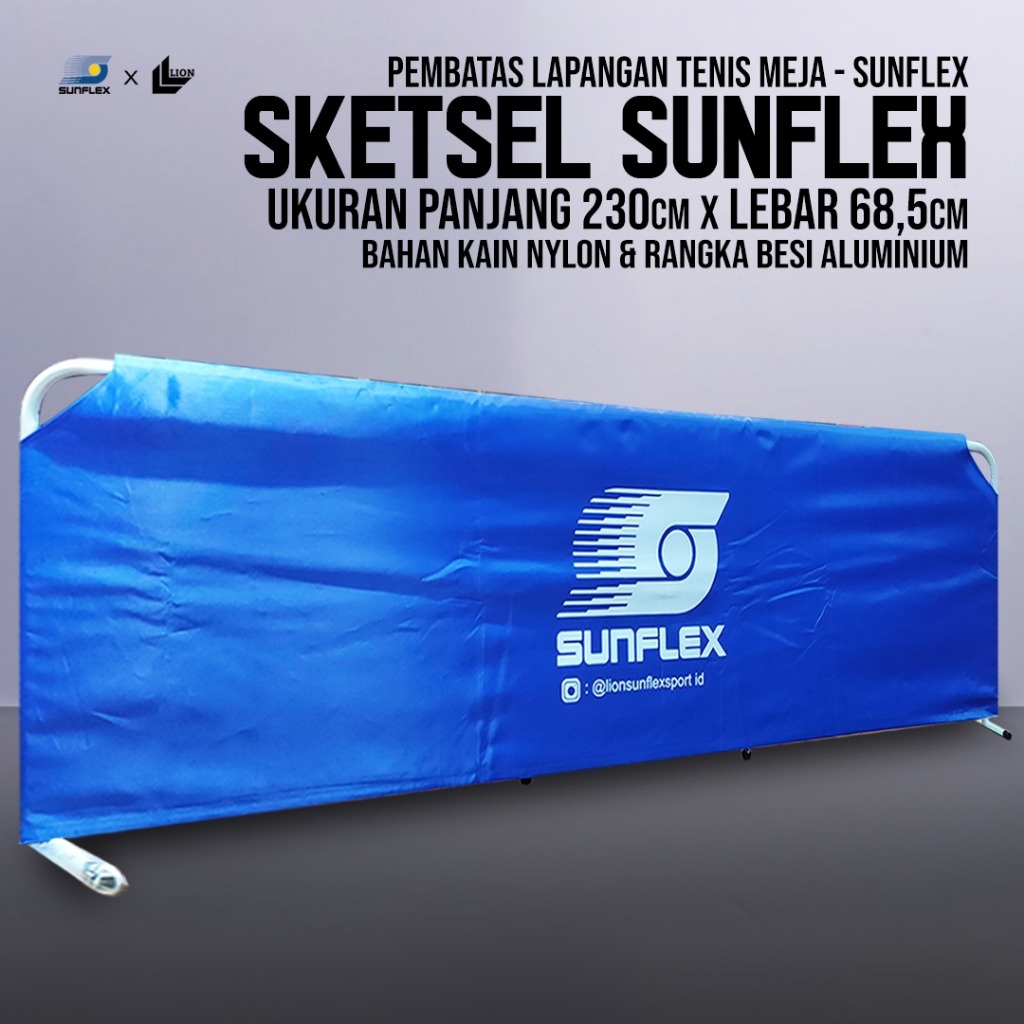 Jual Sketsel Pembatas Lapangan Tenis Meja Pingpong Lion Sunflex ...