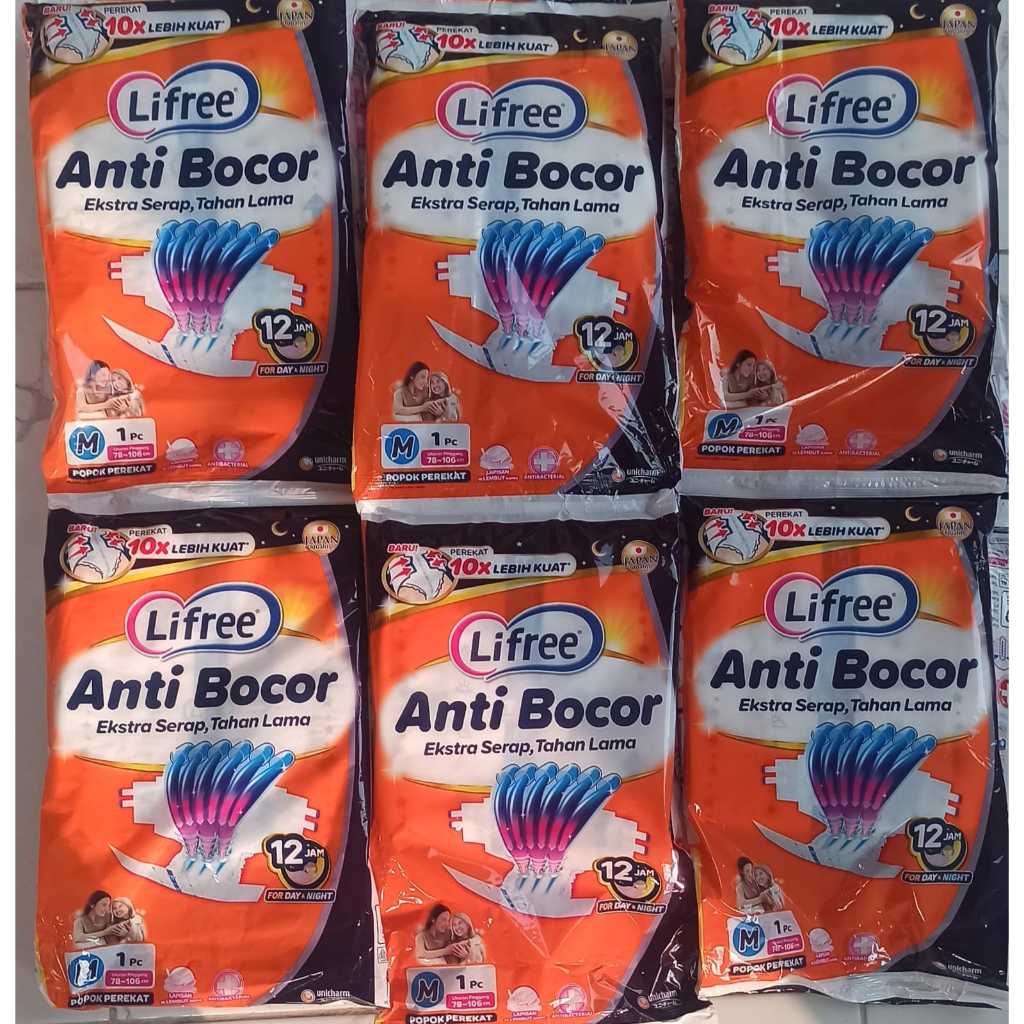 Jual Isi 10 Pcs/Pack Lifree Popok Perekat Dewasa / Popok Dewasa Perekat Ukuran M/L/XL | Shopee ...