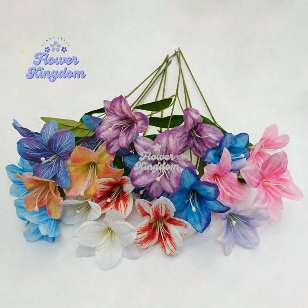 Jual Artifical Lilium Bunga Lily Premium K3 Artificial Flower Bunga ...
