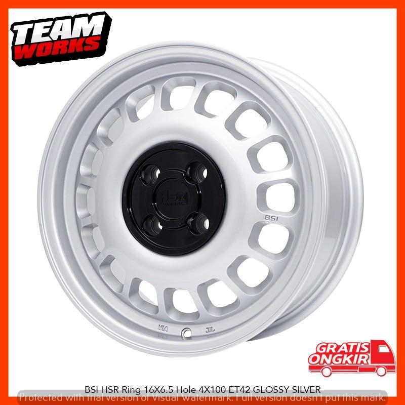 Jual VELG MOBIL RACING RING 16 HSR BSI PCD4X100 WARNA SILVER UNTUK JAZZ AGYA CALYA BRIO SIGRA ...
