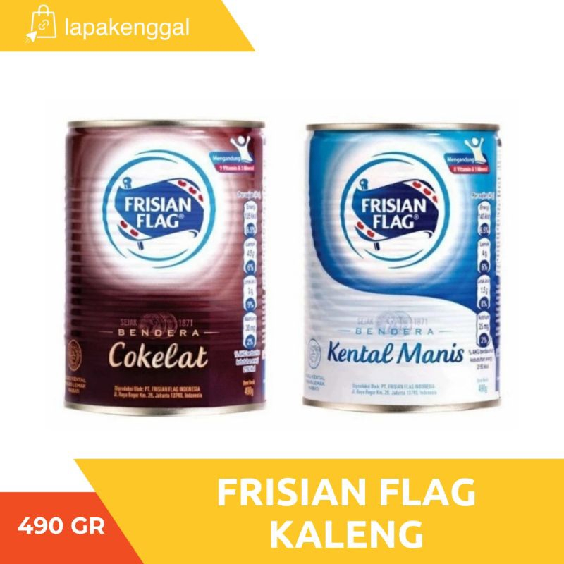 Jual Susu Kental Bendera Frisian Flag Kaleng 490 gr | Shopee Indonesia