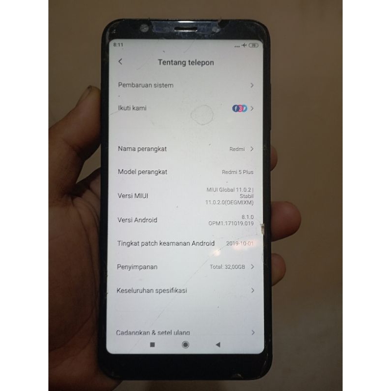 Jual Redmi 5 plus second normal hp aja | Shopee Indonesia