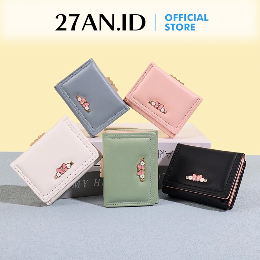 Jual ( 27AN.ID ) Dompet Wanita Lipat Koin 890 Dompet Perempuan Dompet Imut Impor | Shopee Indonesia